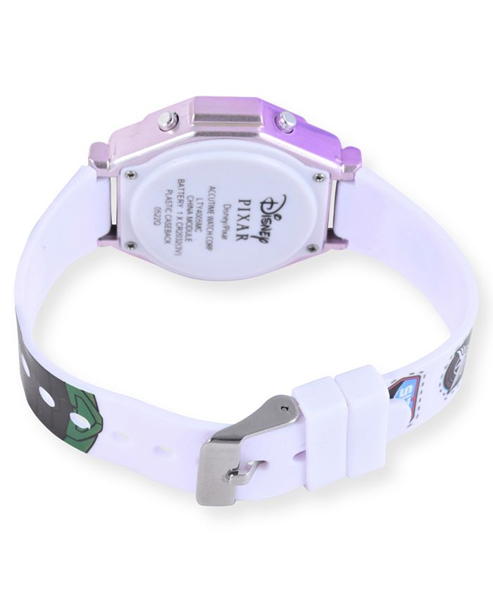 Buzz Lightyear Unisex White Silicone Strap LED Touchscreen Watch - Macy's