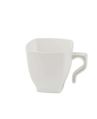 2 oz. White Square Plastic Mini Coffee Tea Cups (240 Cups) - Macy's