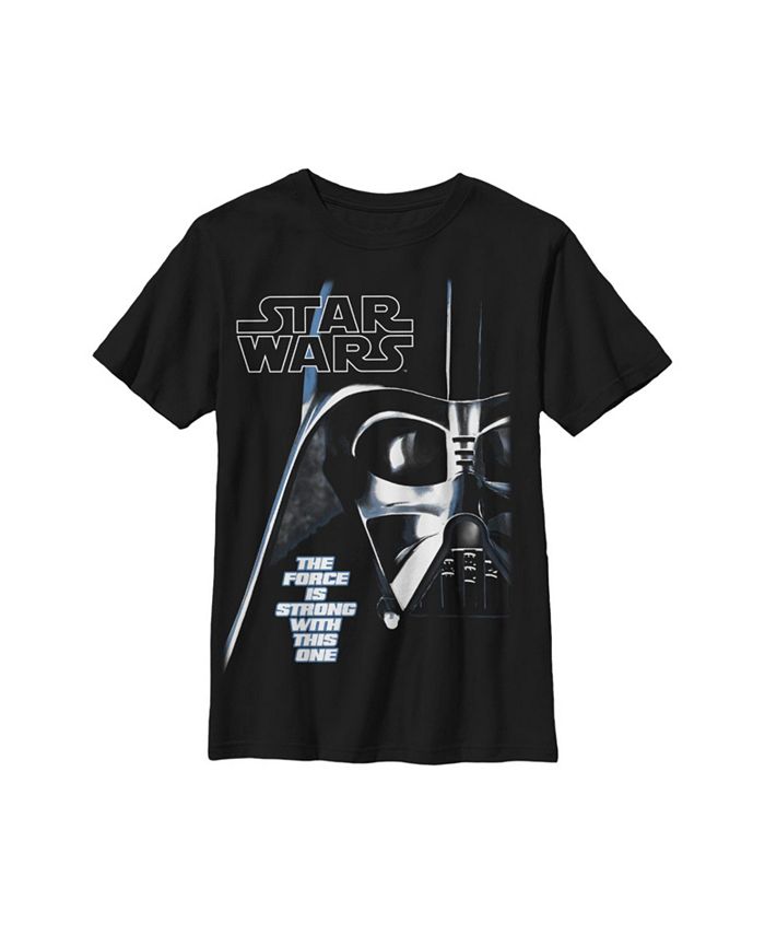 Disney Lucasfilm Boy's Star Wars Darth Vader Strong Force Child T-Shirt ...