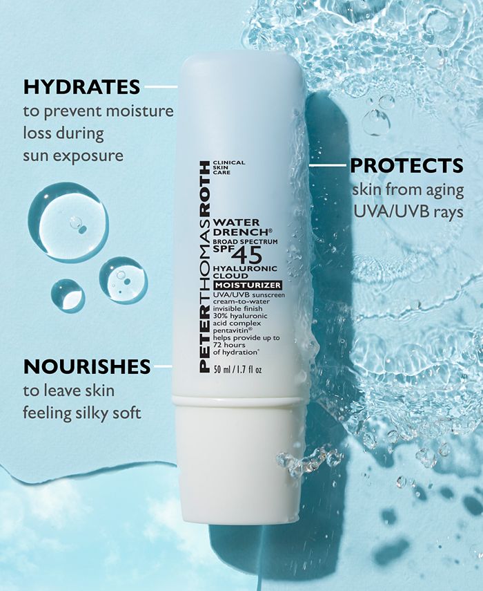 Peter Thomas Roth Water Drench Broad Spectrum SPF 45 Hyaluronic Cloud ...