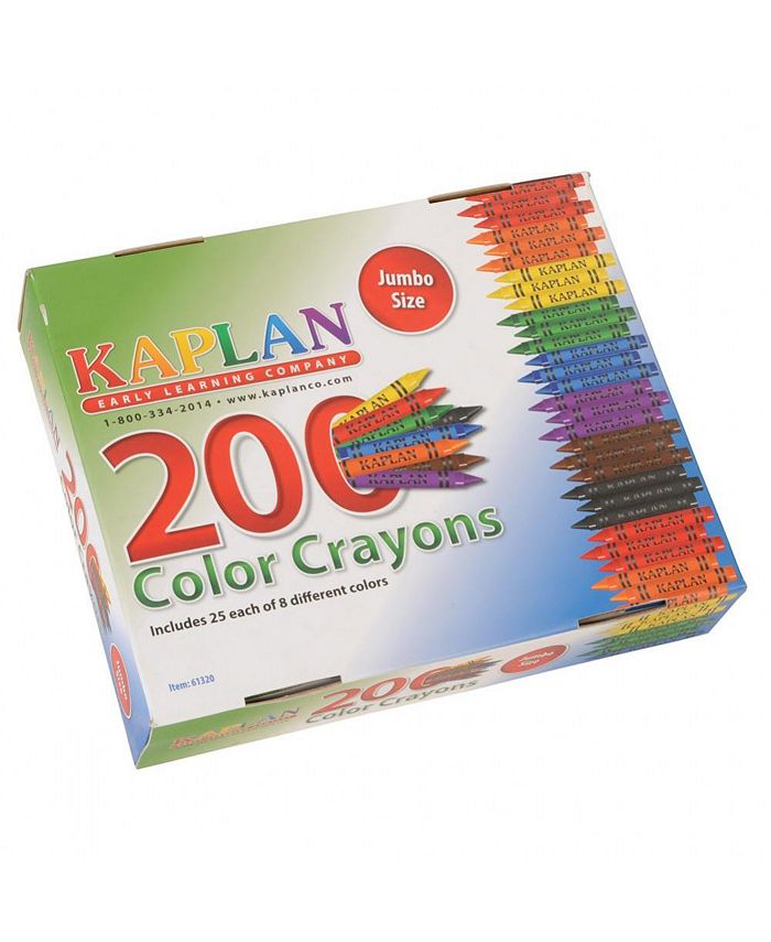 Kaplan Early Learning Jumbo Crayons Class Pack - 200 Per Box - Macy's