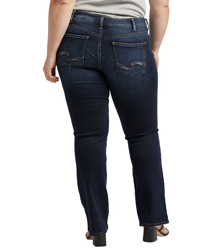 Silver Jeans Co Plus Size Britt Low Rise Slim Bootcut Jeans Macys