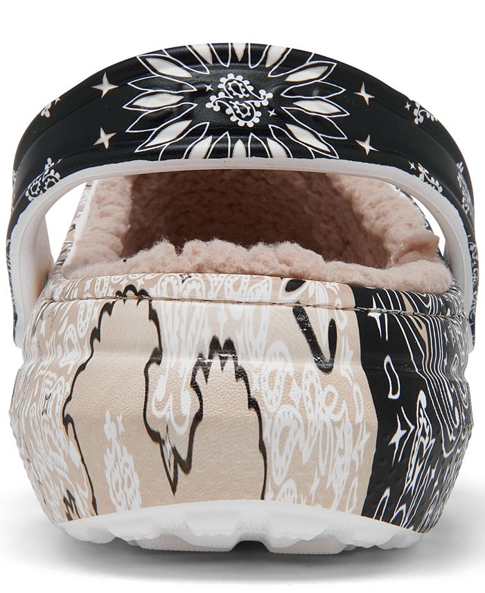 Crocs Men's and Women's Classic Lined Bandana Clogs from Finish Line ...