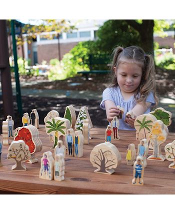 Kaplan Early Learning Four Seasons Wood Trees - Double-Sided - Macy's