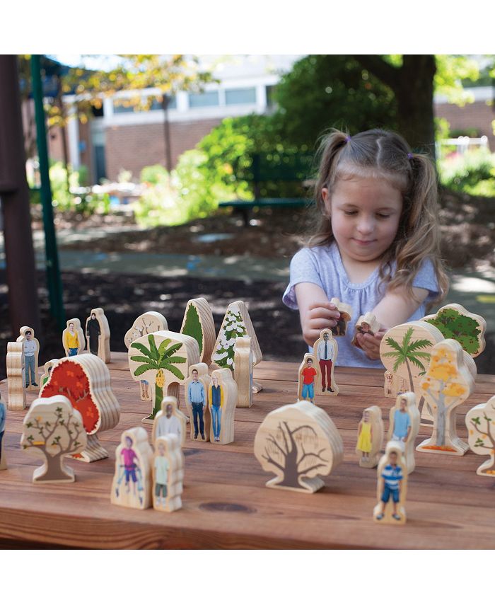 Kaplan Early Learning Four Seasons Wood Trees - Double-Sided - Macy's