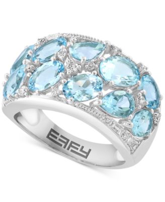 EFFY Collection EFFY® Aquamarine (4-1/2 ct. t.w.) & Diamond (1/4 ct. t ...