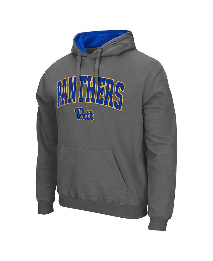 Colosseum Men's Charcoal Pitt Panthers Arch & Team Logo 3.0 Pullover ...
