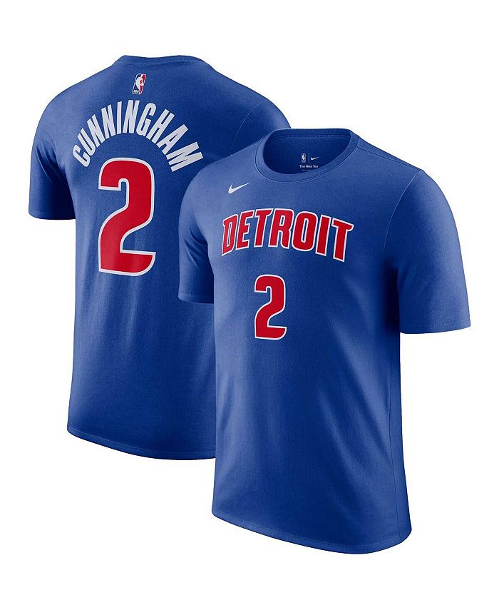 Nike Men's Cade Cunningham Blue Detroit Pistons Icon 2022/23 Name and ...