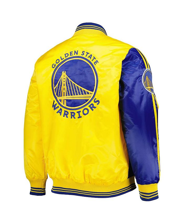 Starter Men's Royal, Gold Golden State Warriors Fast Break Satin Full ...