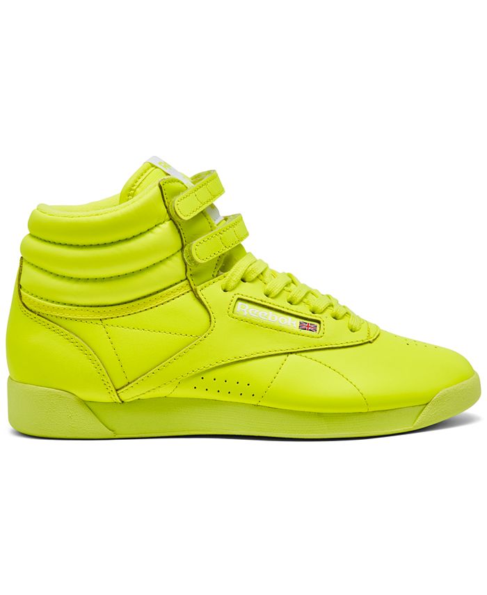 Reebok Women's Freestyle High Top Casual Sneakers from Finish Line - Macy's
