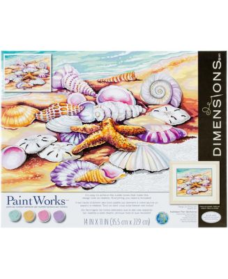 Paint Works Paint By Number Kit -Shells - Macy's