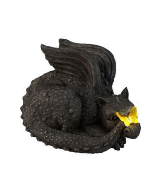 Evergreen 8"Solar Dragon Baby with Butterfly - Macy's