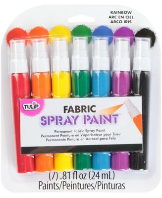 Tulip Fabric Spray Paint Mini Pack .81oz 7/Pkg-Rainbow - Macy's