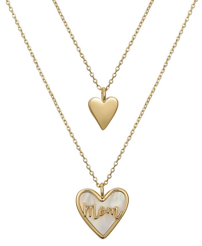 Unwritten "Mom" and Daughter Necklace Set with Extender in 14K Gold ...