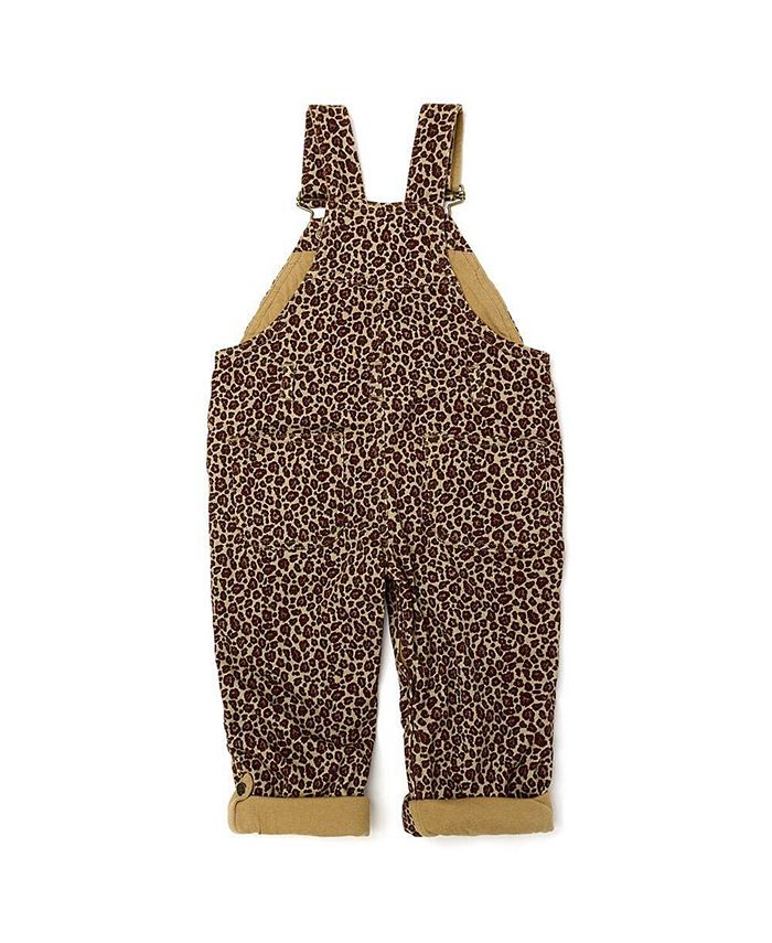 Dotty Dungarees Leopard Print Overalls - Macy's