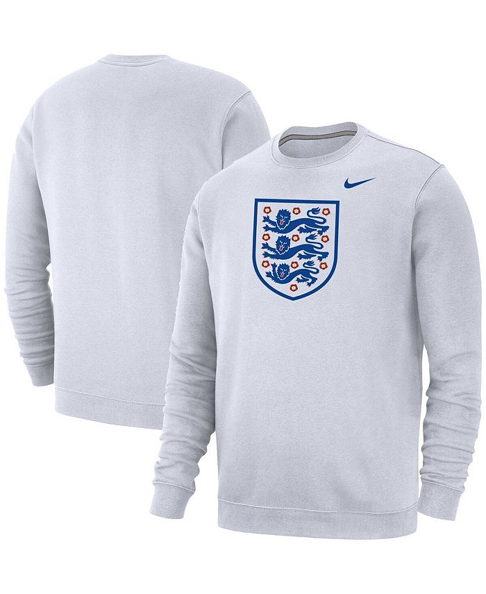 Nike Men's White England National Team Fleece Pullover Sweatshirt - Macy's