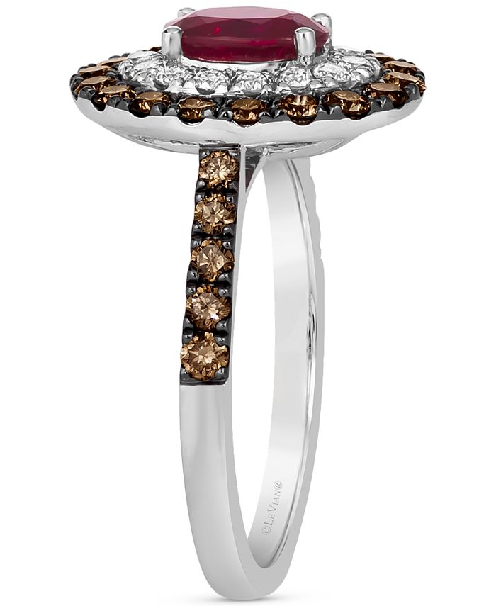 Le Vian Passion Ruby (5/8 ct. t.w.) & Diamond (1-1/10 ct. t.w.) Double ...