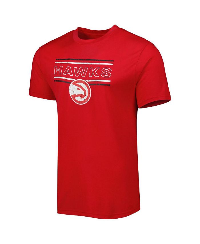 Concepts Sport Men's Red, Black Atlanta Hawks Badge T-shirt and Pajama ...