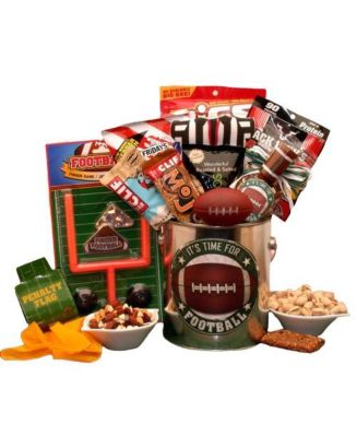 GBDS It's Football Time Gift Pail- gift for a man - 1 Basket - Macy's