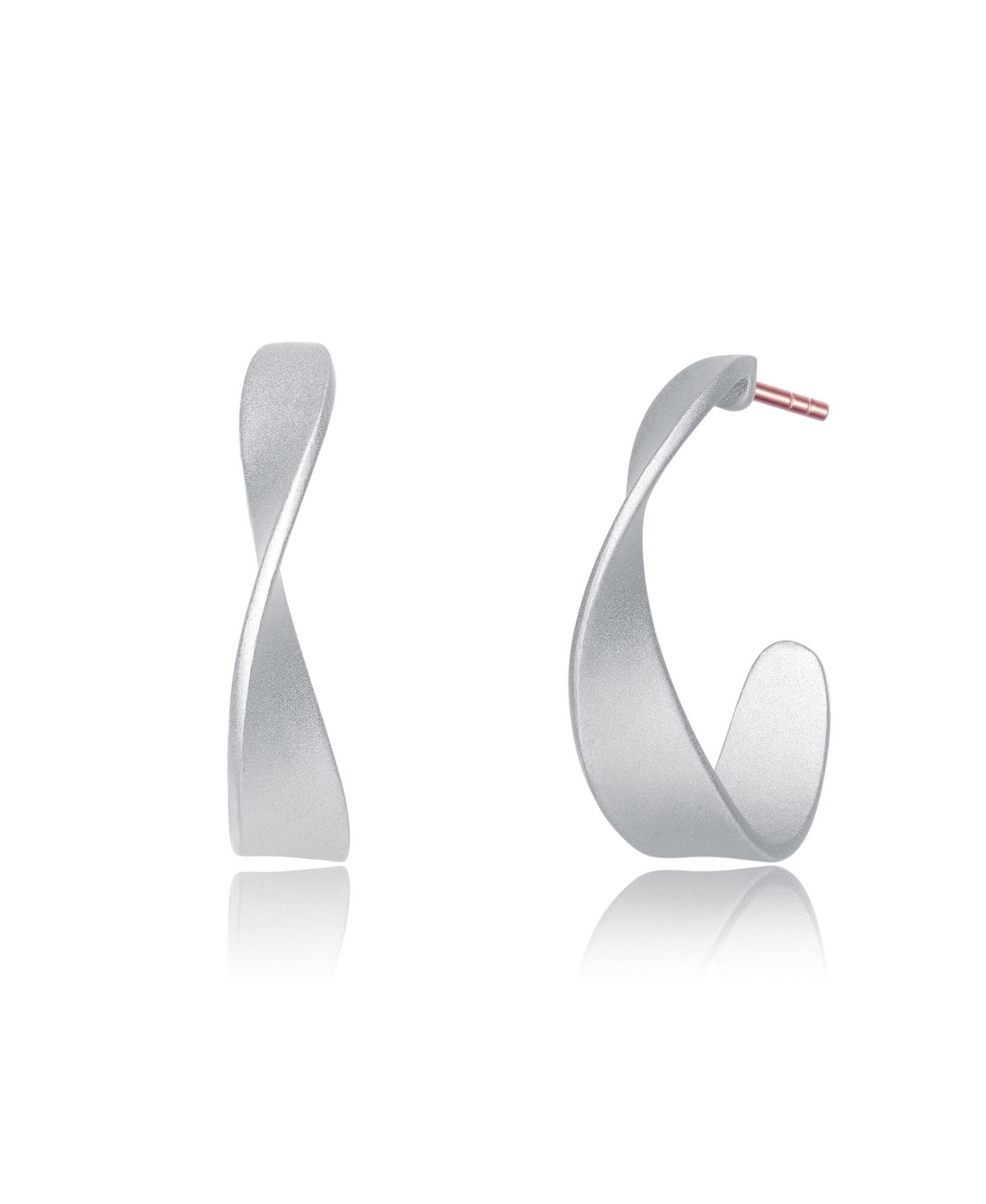 Click here for Classy Sterling Silver Twisted Hoop Earrings - Sil... prices