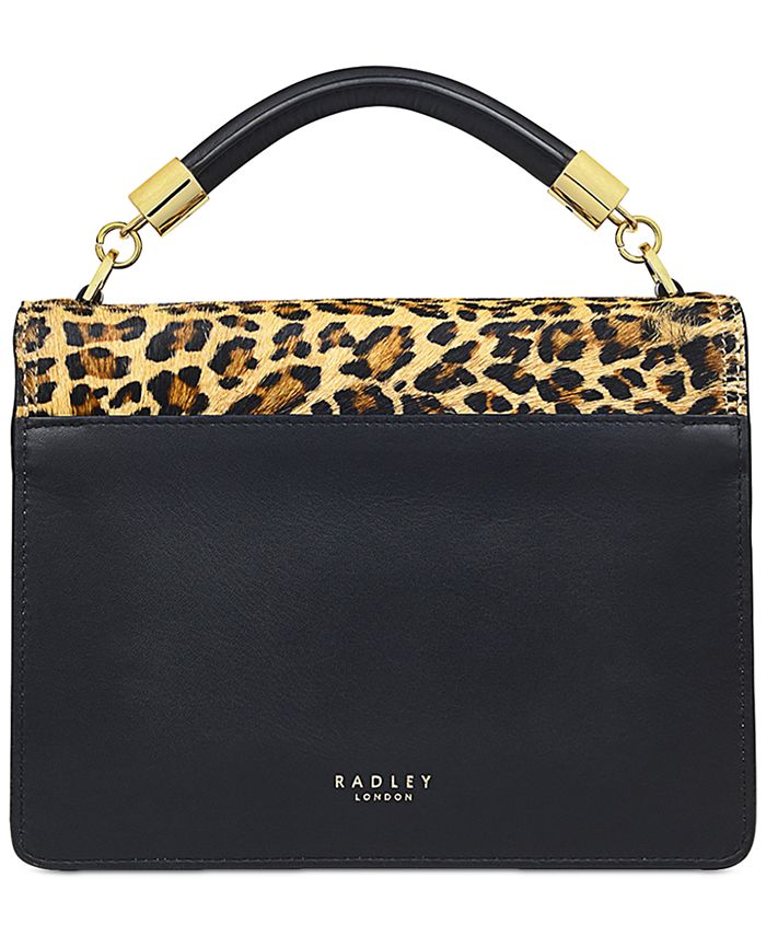 Radley London Small Leather Animal Print Crossbody - Macy's