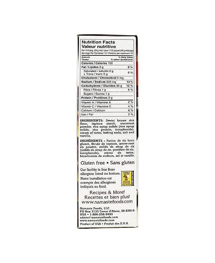 Namaste Foods Gluten Free Waffle and Pancake - Mix - Case of 6 - 21 oz ...