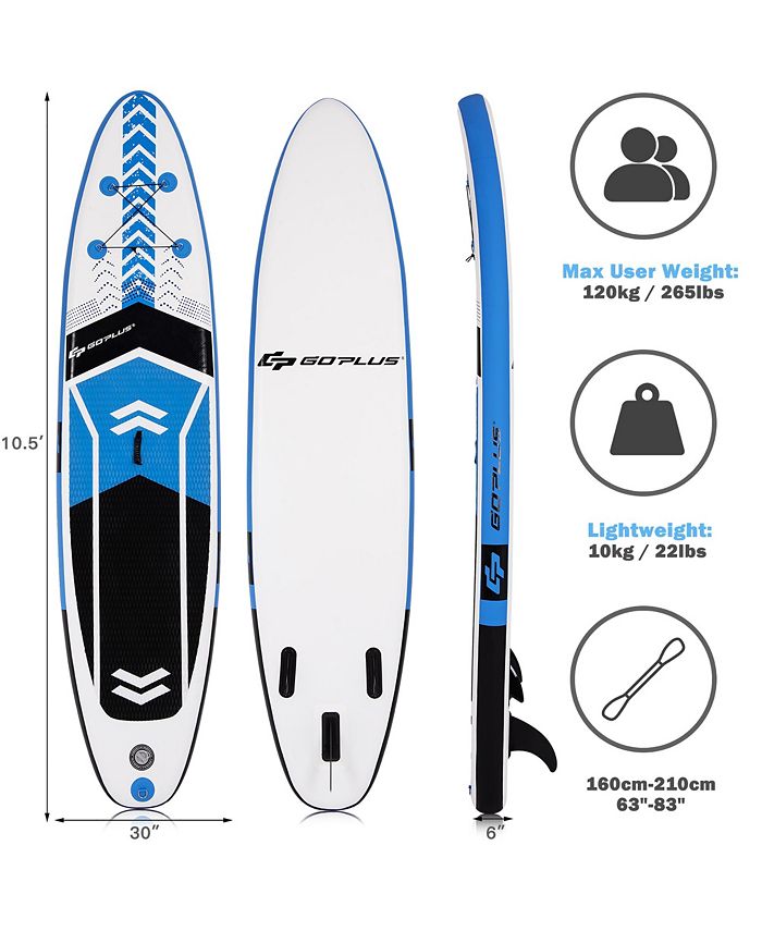 Costway 10'5'' Inflatable Stand Up Paddle Board SUP - Macy's