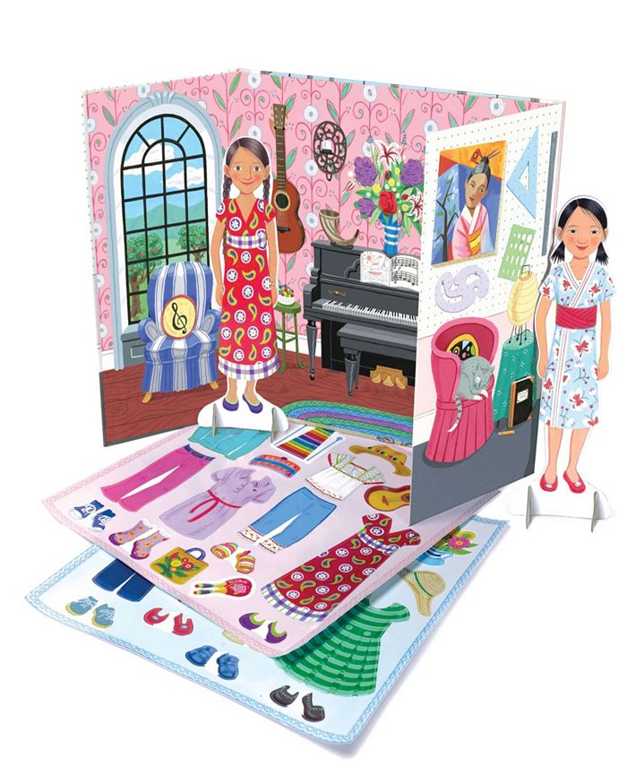 Eeboo Musician and Artist Paper Doll Reusable 3 Piece Set - Macy's