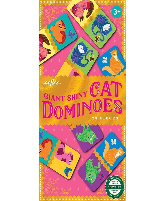 Eeboo Giant Shiny Cat Dominoes 28 Piece Set - Macy's