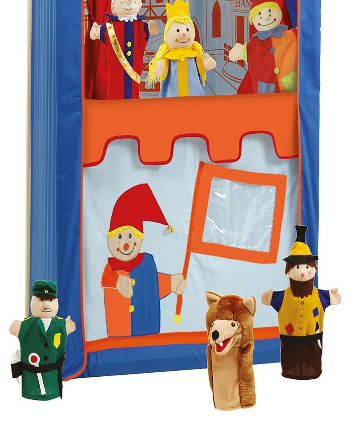 Roba-Kids Punch Judy Show Wooden Free Standing Hand Puppet Theater 11 ...