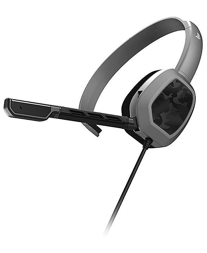 PDP LVL 1 WIRED CHAT HEADSET GREY CAMO - PS4 - Macy's