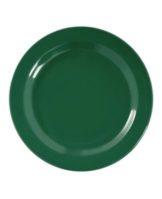7.5" Solid Green Holiday Round Disposable Plastic Appetizer/Salad ...