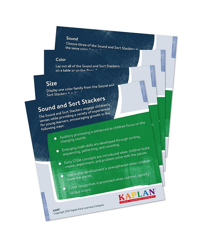 Kaplan Early Learning Sound and Sort Stackers - Set of 18 - Macy's