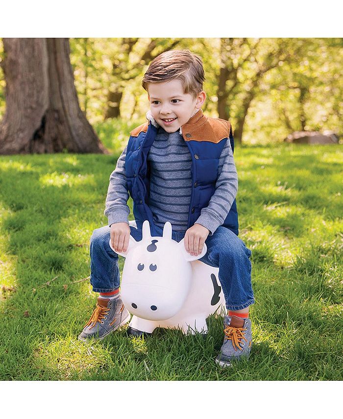 Farm Hoppers Inflatable Bouncing White Cow - Macy's