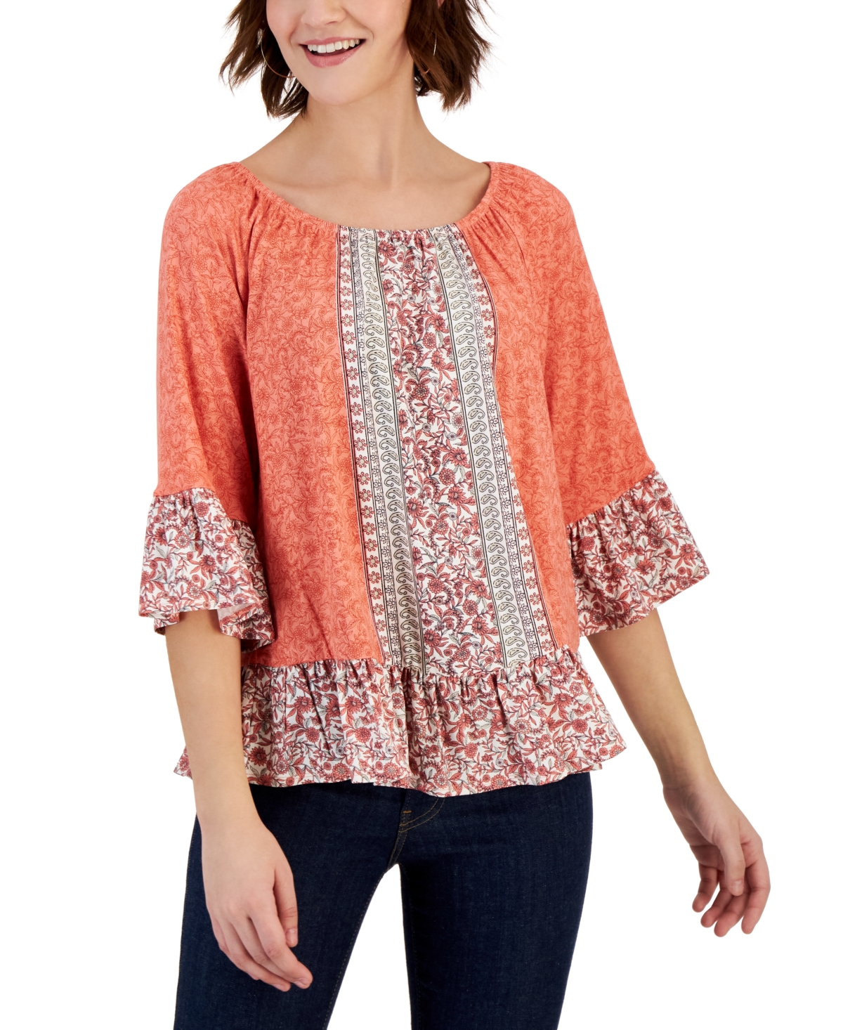 UPC 766390756933 - Style & Co Petite Sunshine Floral On/Off the ... UPC 766390756933 - Style & Co Petite Sunshine Floral On/Off the ...