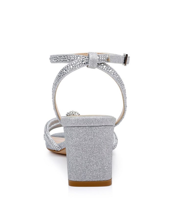 Jewel Badgley Mischka Women's Gavi Block Heel Evening Sandals - Macy's