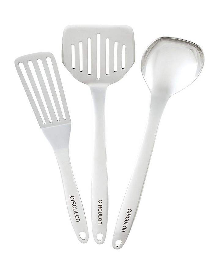 Circulon Tools Stainless Steel Hollow Handle Kitchen Utensils, Set of 3 ...