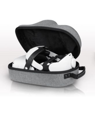 Wasserstein VR Headset Carrying Case, Head Strap, and Face Cover Bundle ...
