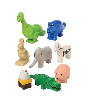 Creative Minds Block Animals Building Set - 17 Pieces - Macy's