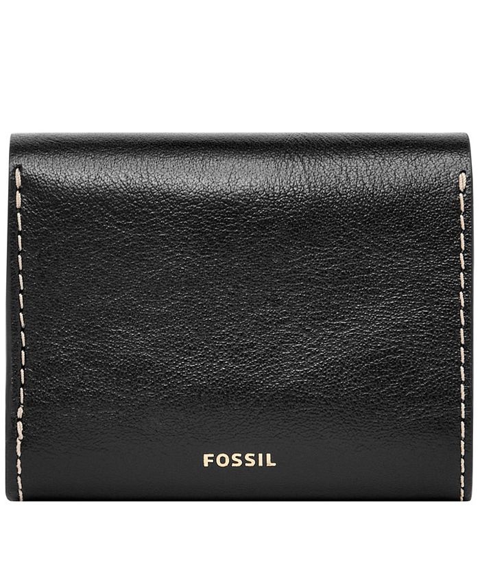 Fossil Heritage Leather Trifold Wallet - Macy's