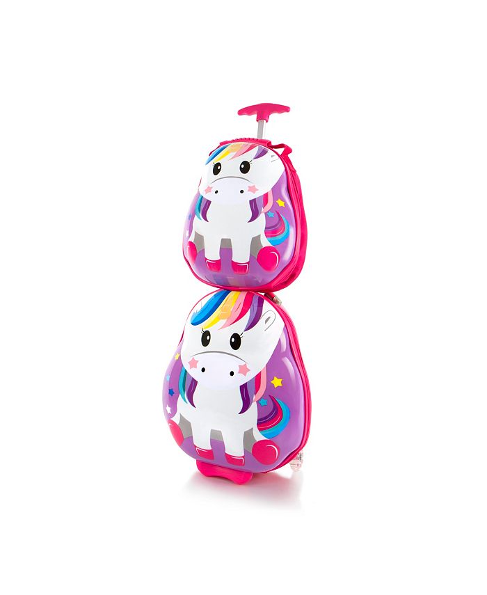 Heys Travel Tots 2 Piece Unicorn Lightweight Kids Luggage and Backpack ...