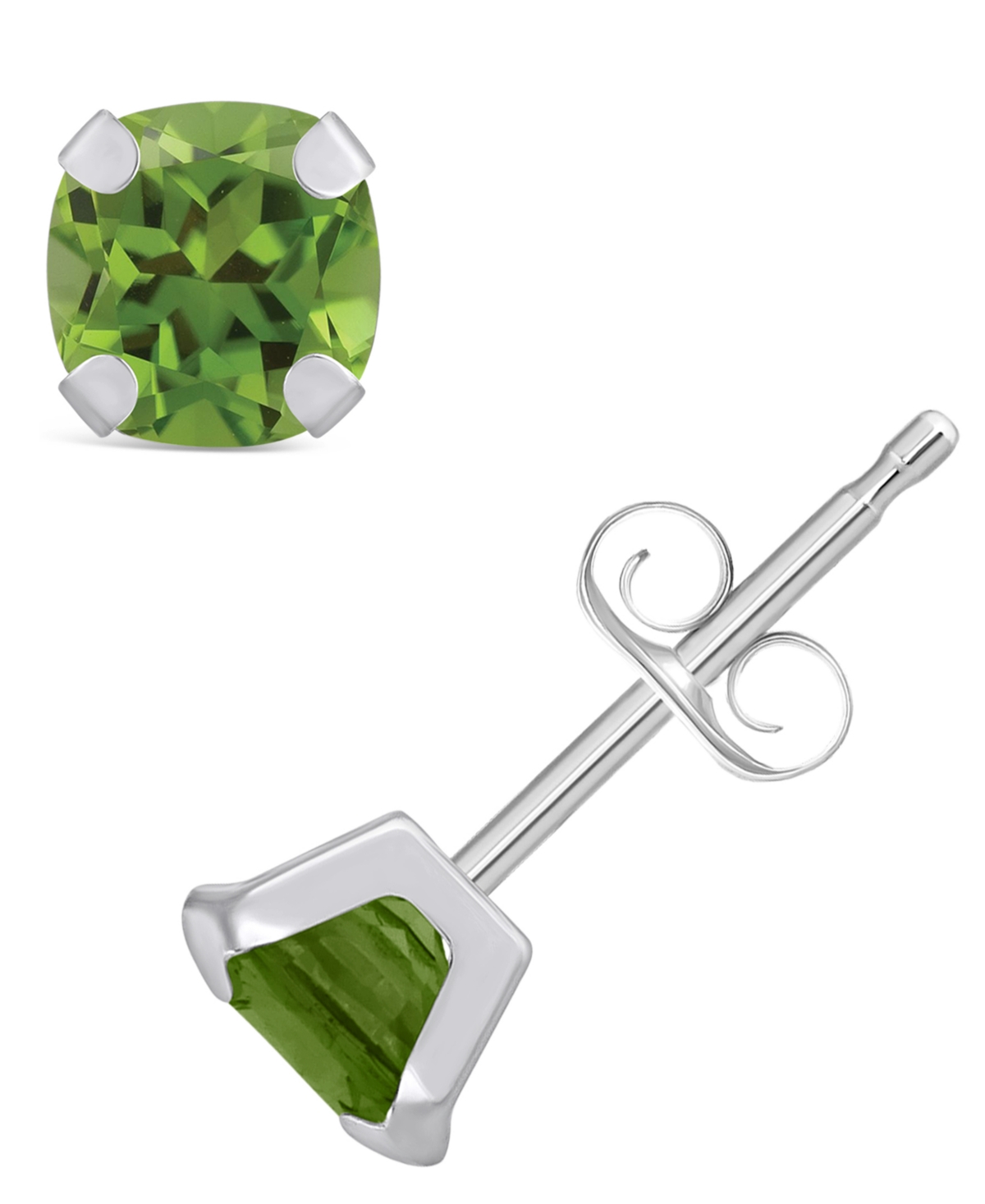 Click here for Macys Gemstone Stud Earrings in 10k White Gold - P... prices