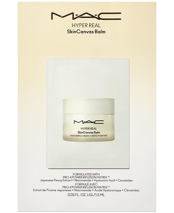 MAC FREE Hyper Real Skin Canvas Balm Packette with any $45 MAC Purchase ...