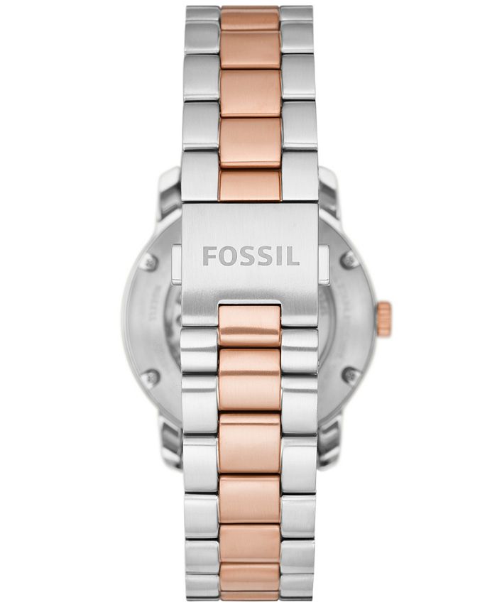 Fossil Women's Heritage Automatic Two tone Stainless Steel Watch 38mm ...