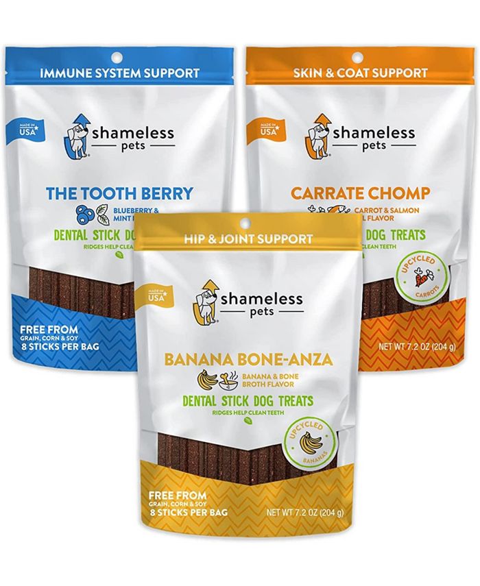 Shameless Pets Dog Dental Treats - Dental Sticks for Dogs, Made with ...