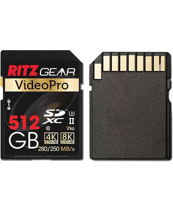 Ritz Gear Extreme Performance Video Pro 512GB 4K 8K 3D Full HD SD Card ...