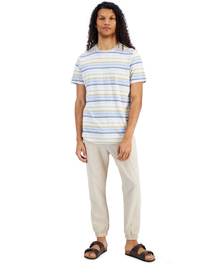 Sun + Stone Men's SoCal Regular-Fit Stripe T-Shirt, Created for Macy's ...