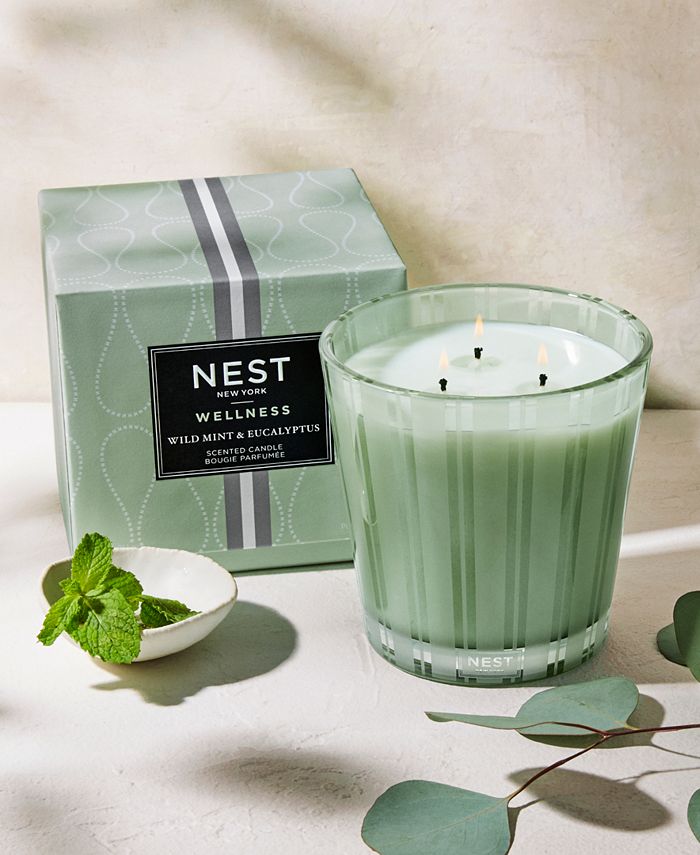 NEST New York Wild Mint & Eucalyptus 3-Wick Candle, 21.1 oz. - Macy's