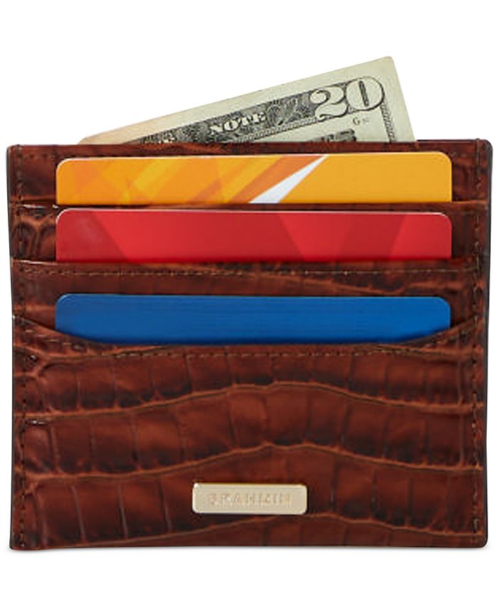 Brahmin Cheryl Melbourne Embossed Leather Card Case & Reviews ...