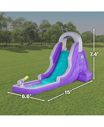 Sunny & Fun Inflatable Water Slide & Blow up Pool, Kids Water Park ...